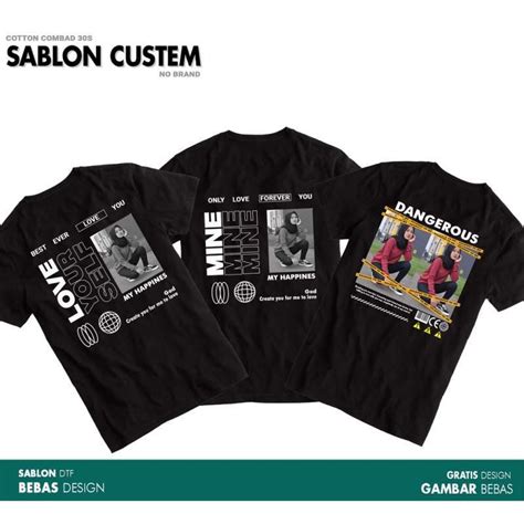 Jual Custom Kaos Desain Aesthetic Kastem Kaos Polos Bucin Bisa