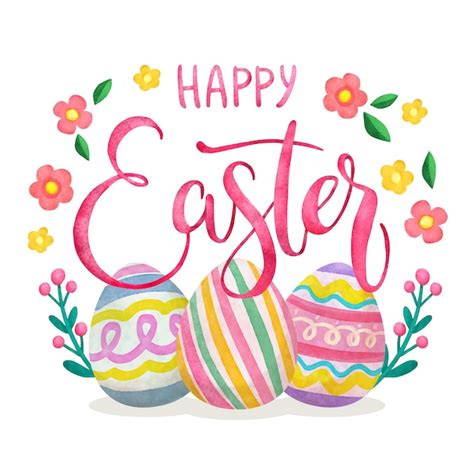 Happy Easter Clipart Vectors And Illustrations For Free Download Freepik