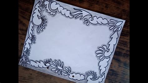 Border Design For Chart Paper Image To U