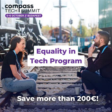 Introducing The Equality Ticket At Compass Tech Summit👩‍🦰👦 Bring