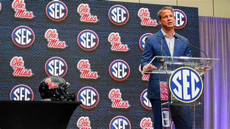 Lane Kiffin Ole Miss Football Updates At 2023 Sec Media Days
