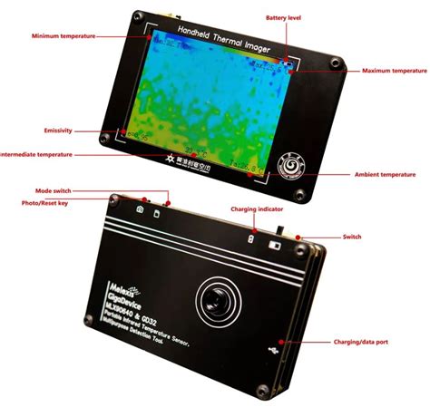 Mlx90640 Thermal Imaging Camera Module With 28 Display Kamami On