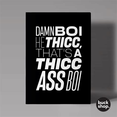 Damn Boi He Thicc Tiktok Inspired Greeting Card Very Arsh