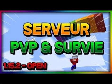 Serveur Minecraft PVP SURVIE 1 15 2 YouTube