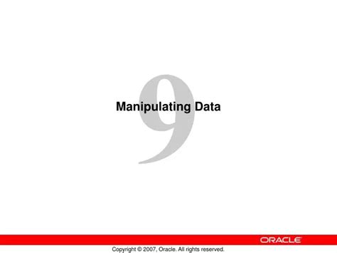 Ppt Manipulating Data Powerpoint Presentation Free Download Id5896603