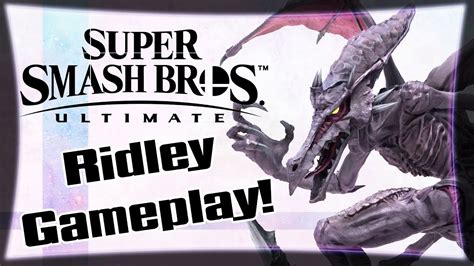Super Smash Bros Ultimate Ridley Gameplay • Gamescom Youtube