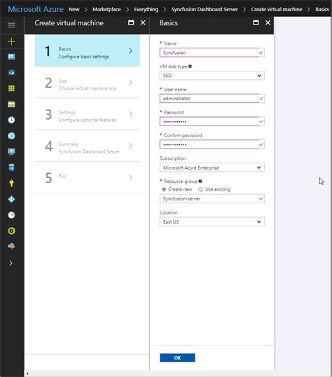 Deployment Of Syncfusion User Management Server As Vm In The Microsoft