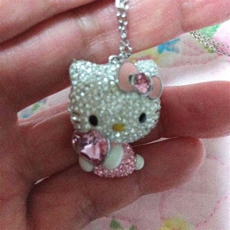 Swarovski Crystal Hello Kitty Collaboration Necklace … Gem