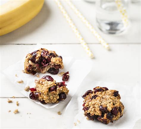 Cookies Bananes Flocons Davoine Et Cranberries La Banane