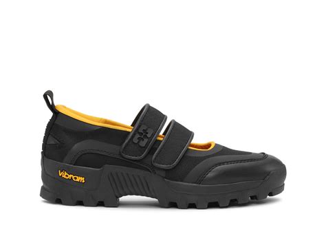 Black Yellow Performance Velcro Mary Jane Ballerinas Ganni Us