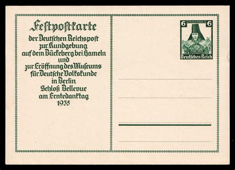 1935 Harvest Thanksgiving Day 1935 Propaganda Postcard Third Reich