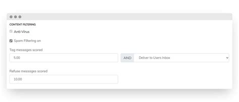 Configure Spam Filter