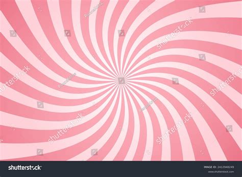 Candy Color Sunburst Background Swirling Radial Stock Vector Royalty Free 2412948249