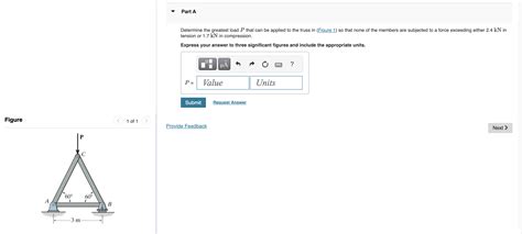 Solved Part Adetermine The Greatest Load P ﻿that Can Be