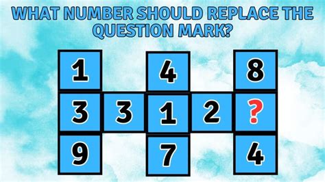 Brain Teaser What Number Should Replace The Question Mark Math Puzzle