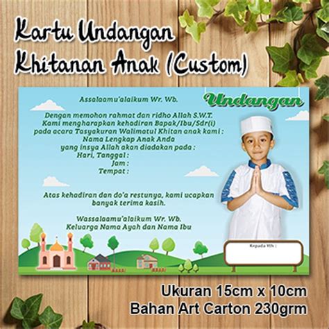 Contoh Undangan Khitanan Lewat Medsos 57 Koleksi Gambar