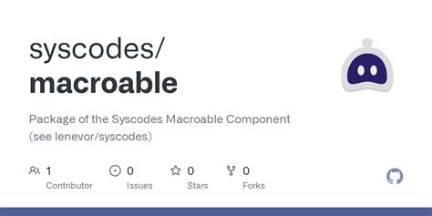 Github Syscodesmacroable Package Of The Syscodes Macroable Component See Lenevorsyscodes