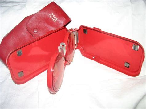 Vintage Red Leather Stratolite Road Flares