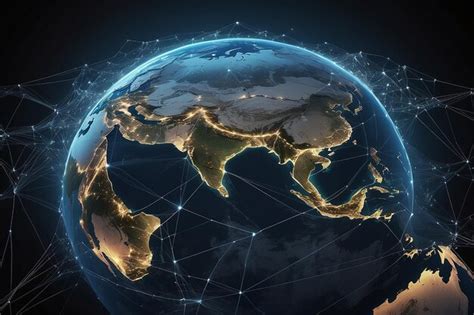 Premium Photo Global Network Connection World Wide Web Connection Of