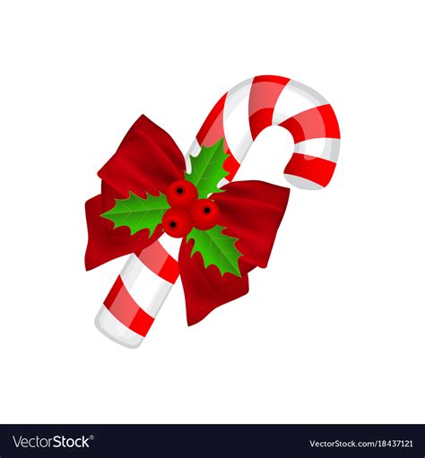 Traditional Christmas Candy Royalty Free Vector Image
