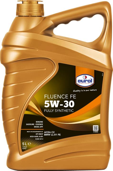 Моторное масло EUROL FLUENCE FE 5W-30 Синтетическое 5 л — купить в ...