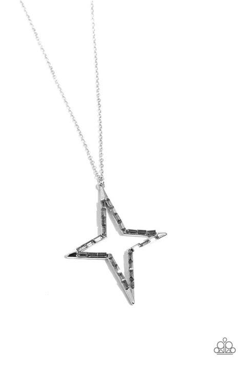 Paparazzi Necklace ~ Stellar Showtime Silver Paparazzi Jewelry