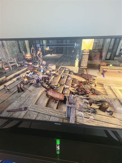 Doing A Skyrim Run Where My Goal Is To Make The Biggest Pile Of Junk