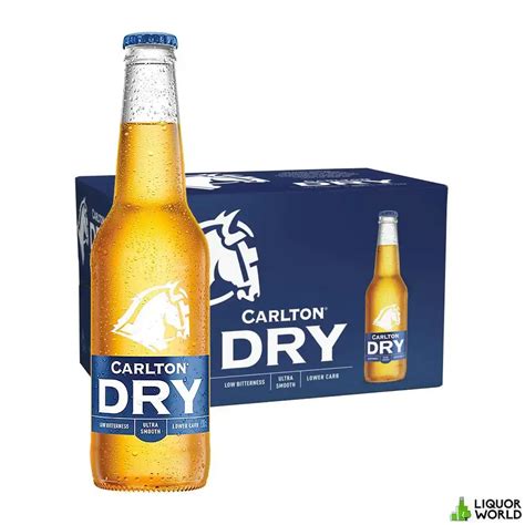 Carlton Dry Beer Case 4 X 6 Pack 330ml Bottles Liquor World