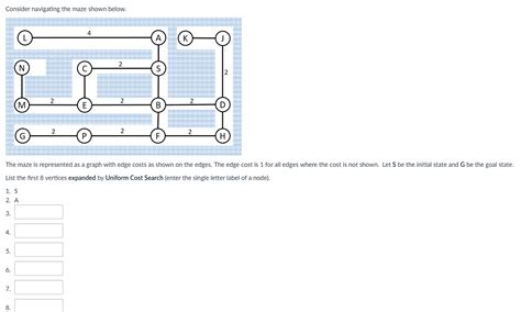 Consider Navigating The Maze Shown Belowthe Maze Is
