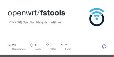 GitHub Openwrt Fstools MIRROR OpenWrt Filesystem Utilities