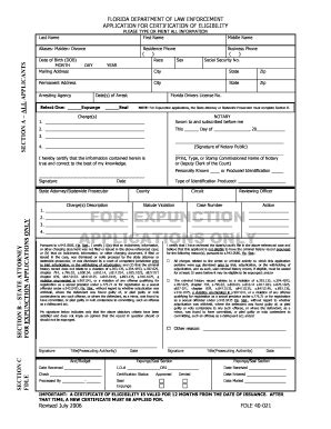 Fillable Online Fdle Application Fax Email Print PdfFiller