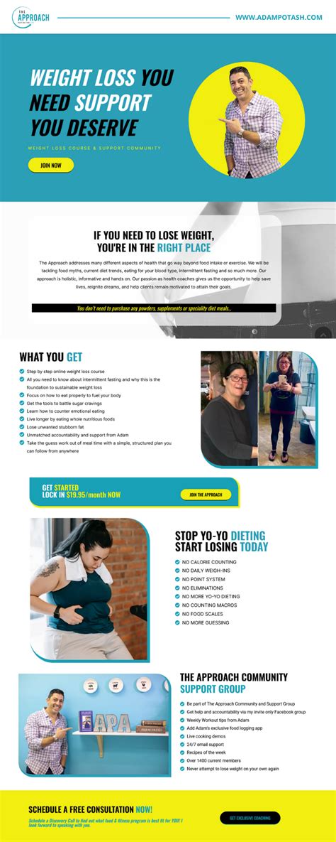 Adam Potash Approach Weight Loss Course And Support Community Adam