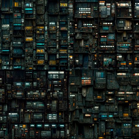 Sci Fi Building Texture Map