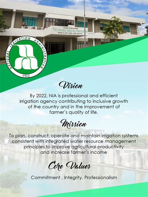 Mission Vison Core Values Nia Region Vi