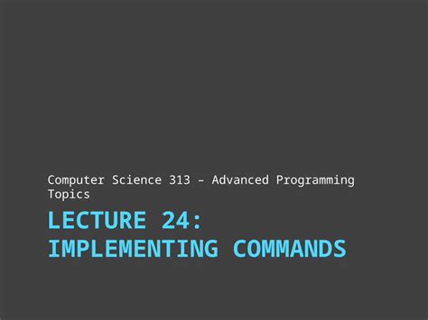 pptx lecture 24 implementing commands dokumen tips