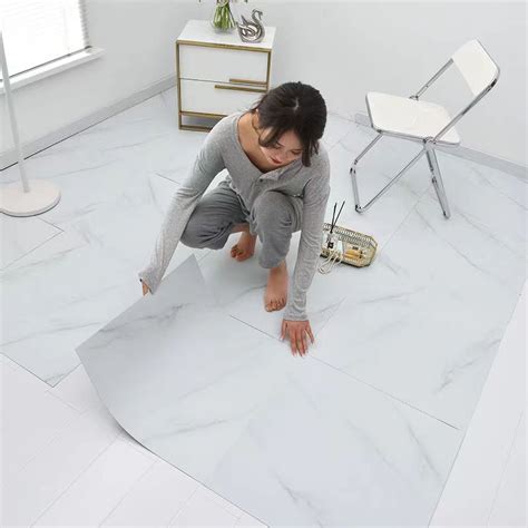 Kit 15 Placas Adesivas Autocolante Para Piso Estilo Marmorizado 60cm X