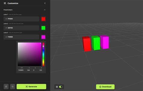 Paramatric Model Maker V090 Support Multi Color Modeling Makerlab