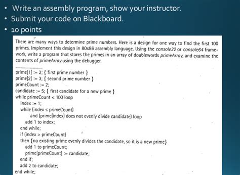 Solved Write An Assembly Program Show Your Instructor Chegg