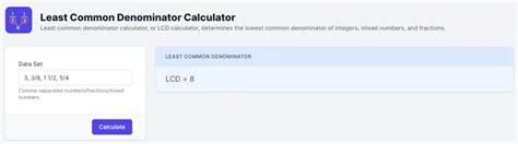 Efficient Least Common Denominator Calculator Unveiled By