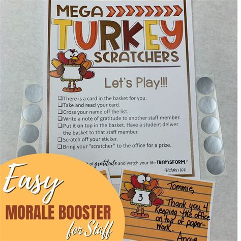Easy Morale Boosters For Staff Morale Boosters Teacher Morale Staff