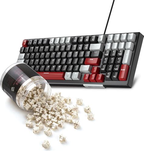 Amazon Com Camiysn Compact 80 Mechanical Keyboard And White Tactile 3 Pin 55gf Keyboard