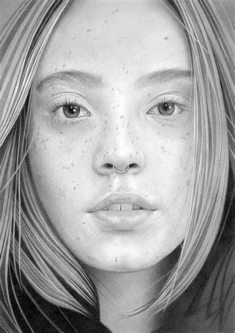Female Portrait Pencil Drawing By Matthewhackart On Deviantart