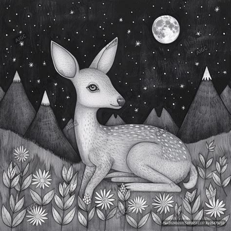 Ai创作图手绘梦幻鹿风格装饰画 鹿与花插画 鹿包装插画 星球鹿插画 小鹿临摹 鹿主题装饰画 森林梅花鹿石头夜景 小鹿插画 手绘鹿插画 插画鹿 浪漫夜空梅花鹿月亮 月宫兔子版画 森系主题插画