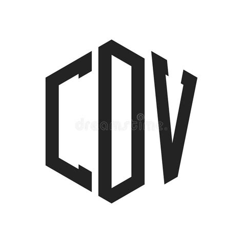 Cdv Logo Design Initial Letter Cdv Monogram Logo Using Hexagon Shape