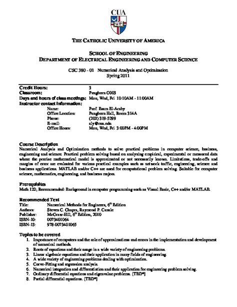 Numerical Methods For Engineers With Personal Computer Applications Steven C Chapra