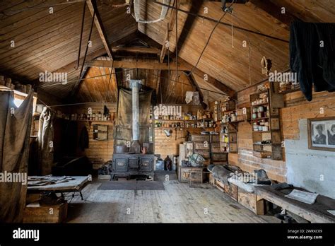Antarctica Ross Sea Ross Island Cape Royds Shackletons Hut Used