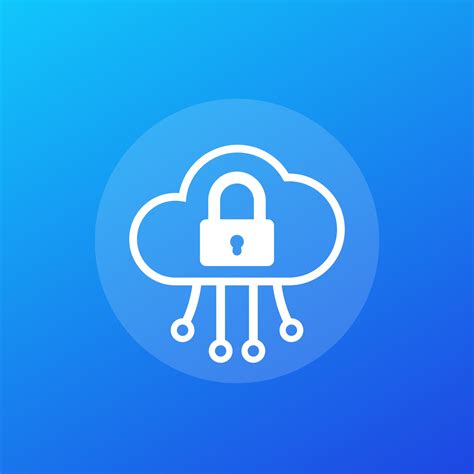 Secure Cloud Access Icon For Web Vector 2698044 Vector Art At Vecteezy