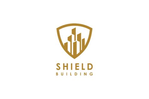 Building Shield Logo Design Vector Graphic By Dunia8103 · Creative Fabrica
