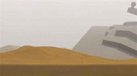 Excerpt From The Force Awakens Trailer Remade In Low Poly Where Rey