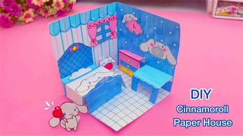 Diy Cute Cinnamoroll Paper House Paper Craft Sanrio Crafts Art And Craft Girl Crafts
